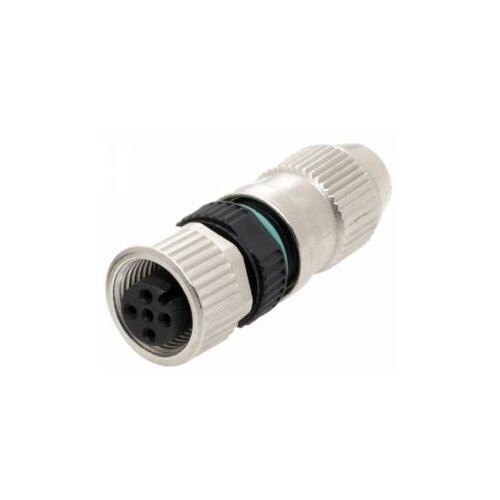Conector HARAX M12-S hembra recto de 3 polos