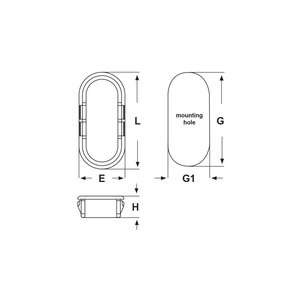 Oval Transparent Window Plugs 1299 OWP-2000