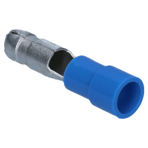 Rundstecker Buchse 5mm blau teilisoliert