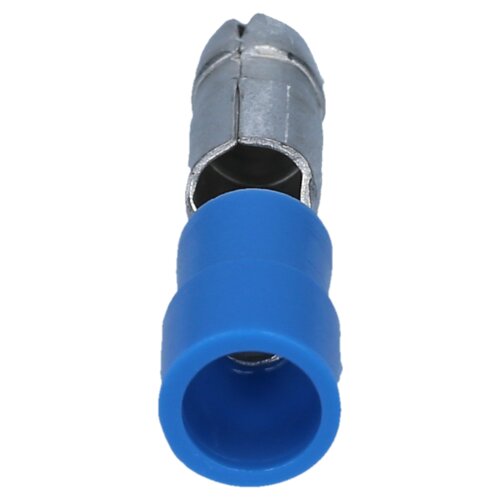 Rundstecker Buchse 5mm blau teilisoliert