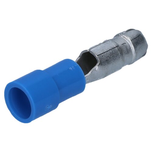 Rundstecker Buchse 5mm blau teilisoliert